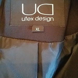 Utex | Jackets & Coats | Utex Design Lined Black Trench Coat Sz Xl ...